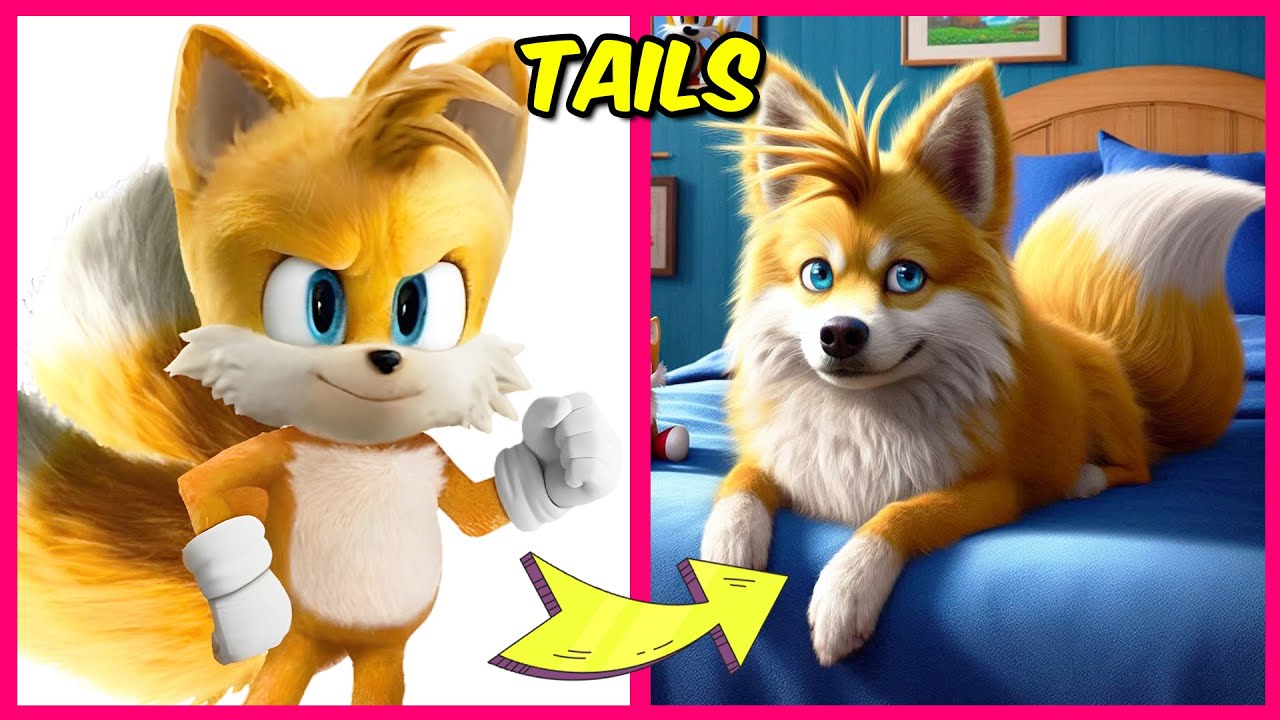 Sonic the Hedgehog 3 Characters as DOGS 🐶 & Their Favorite Drinks ...