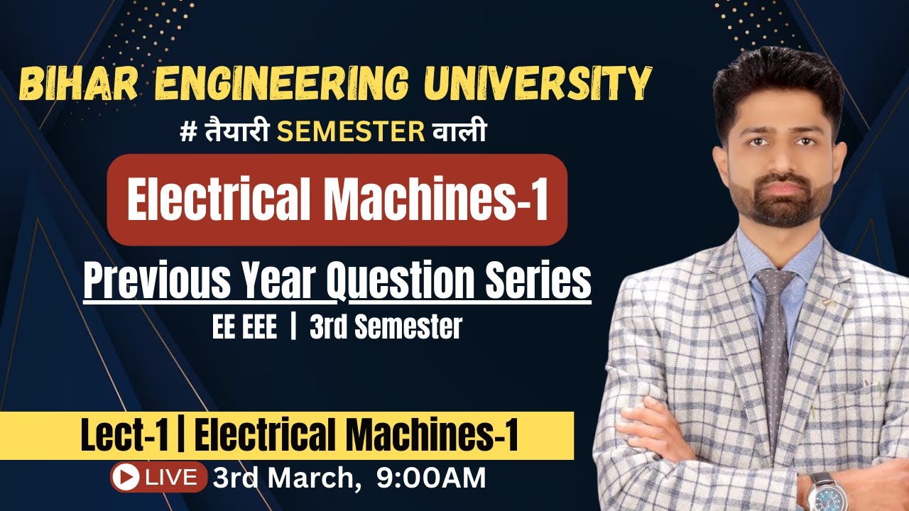 Lect-1 | Electrical Machines-1 | EE EEE | 3rd Semester | BEU - YouTube