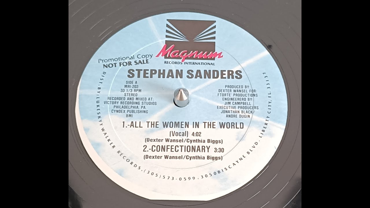 Stephan Sanders - All The Women In The World 1987 HQ - YouTube