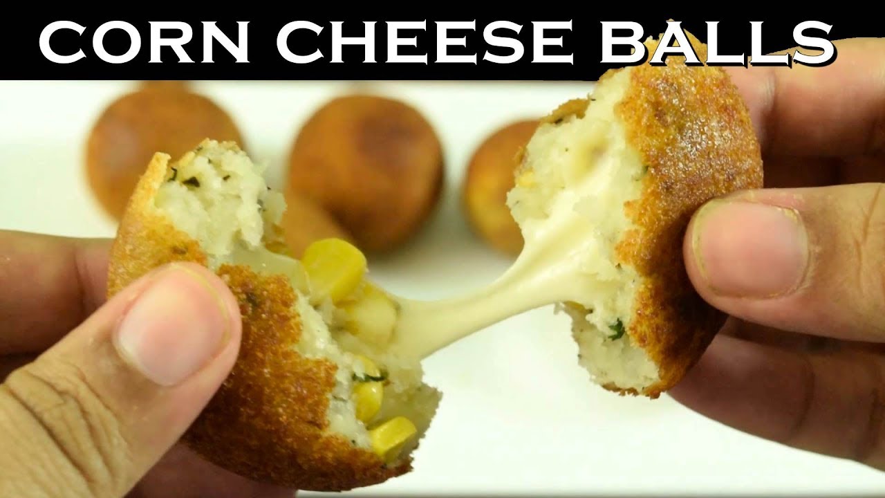 Try this & make the best Corn Cheese Balls with Molten Cheese center ...