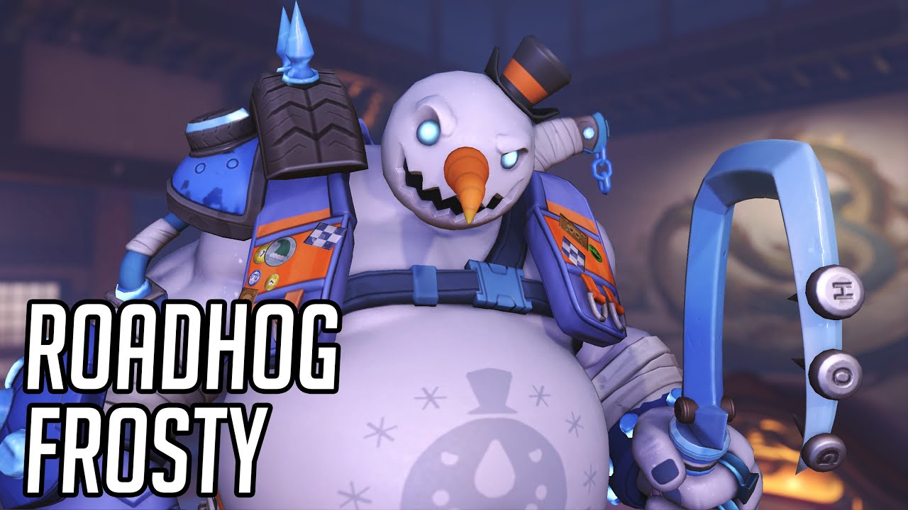 Roadhog "Frosty" Skin Showcase - Overwatch 2 - YouTube