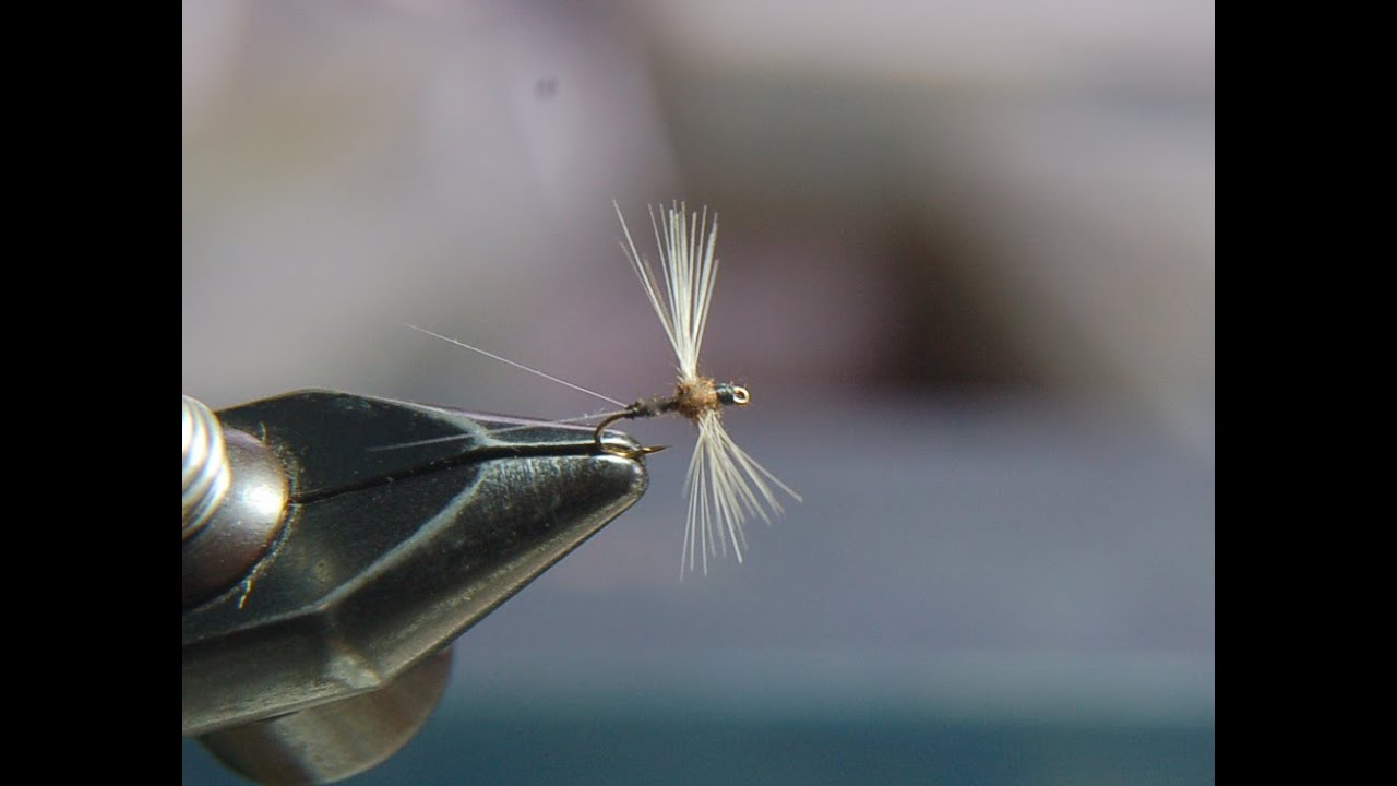 FLY TYING-MAYFLY SPINNER - YouTube