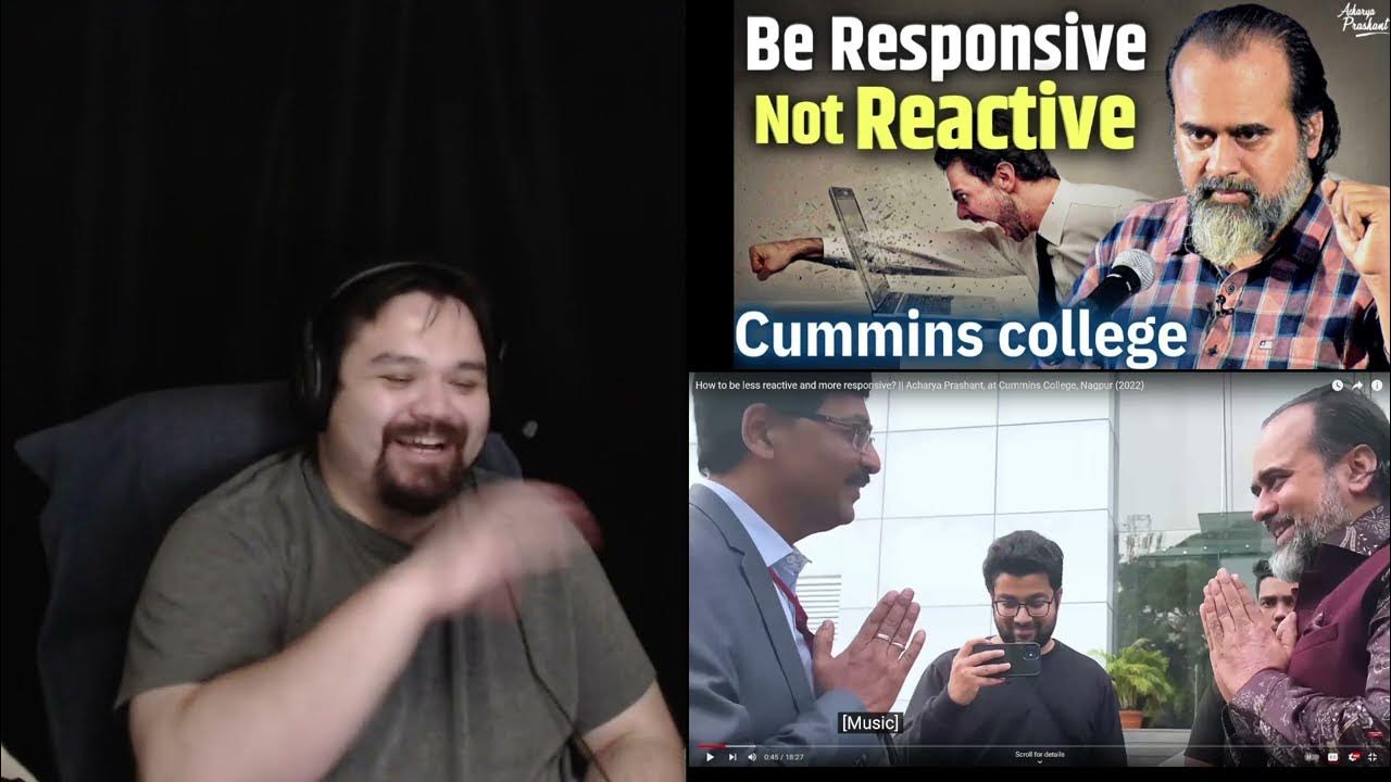Prashant How To Be Less Reactive And More Responsive React - YouTube