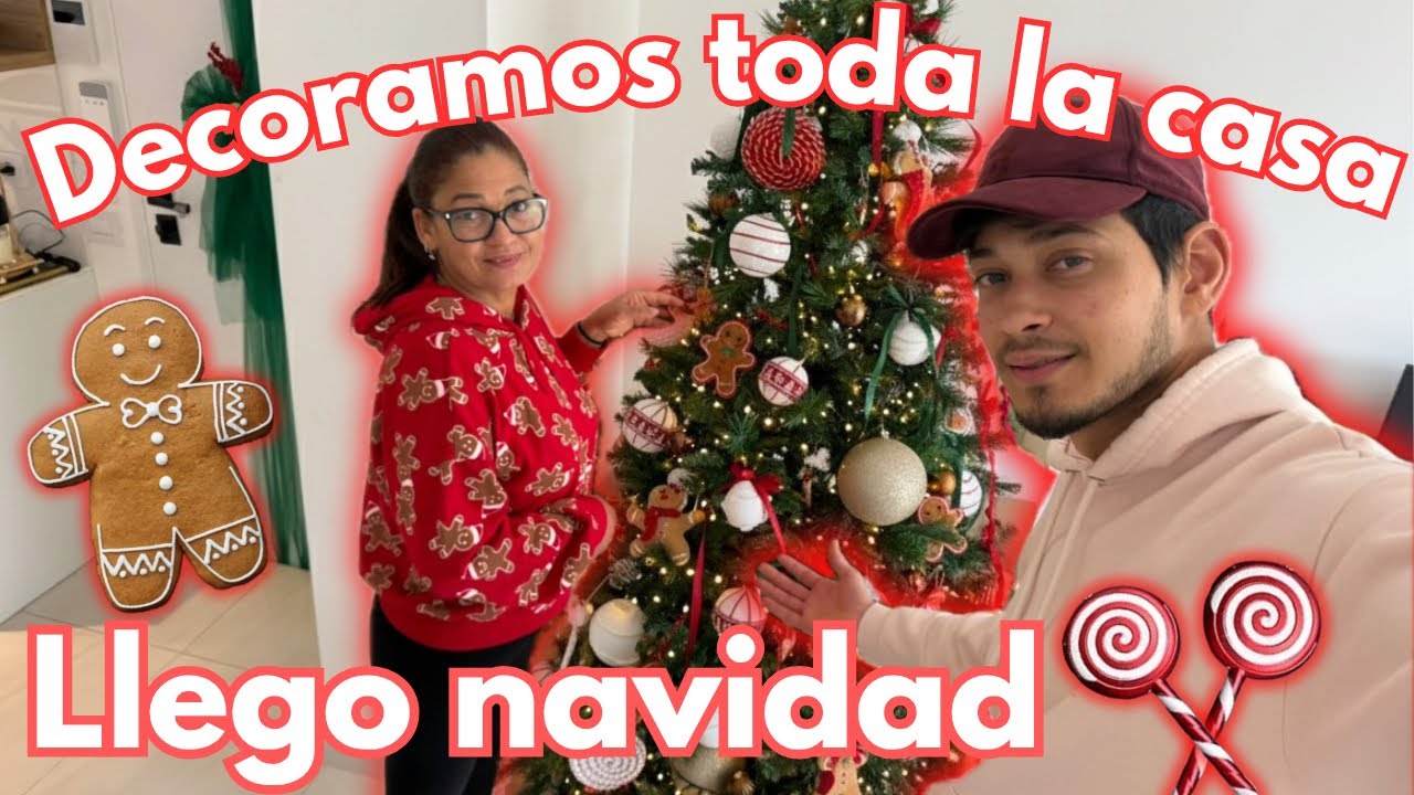 Llego navidad 🎉 / Decoremos juntos 🥰 / hombres Decorando en casa 😍 ...