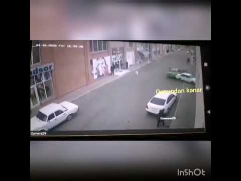 Gəncədə narkotacirlə polis arasında atışma. Hadisə anı