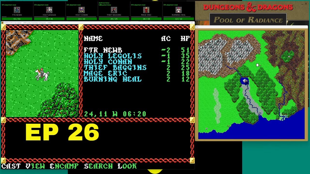 Retro Gaming. 1988 D&D, Pool Of Radiance EP 26. Level Up's! - YouTube