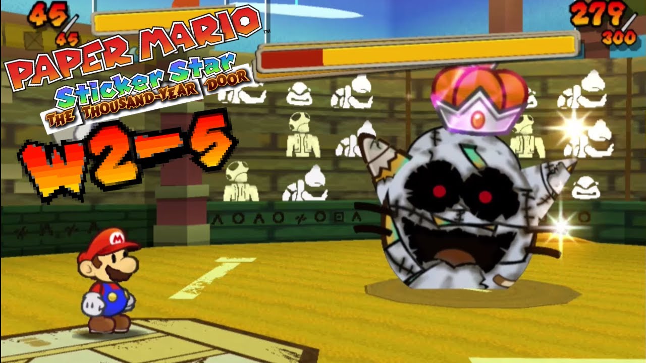 Paper Mario Sticker Star TTYD Mod. W2-5: Drybake Stadium - YouTube