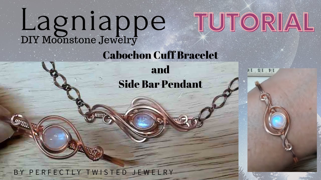 TUTORIAL - Lagniappe Cuff Bracelet - Wire Wrapped Cabochon Cuff ...
