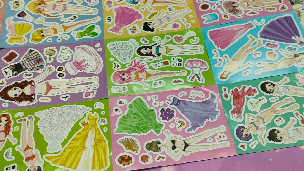 Play sticker 🍓🌈🌷Choose lovely dresses for the princesses - YouTube