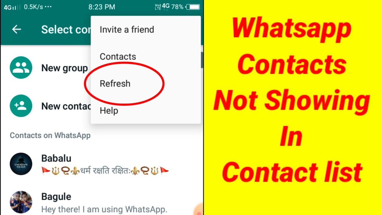 How To Fix Whatsapp Contacts Not Showing In Contact List Problem Solve ...