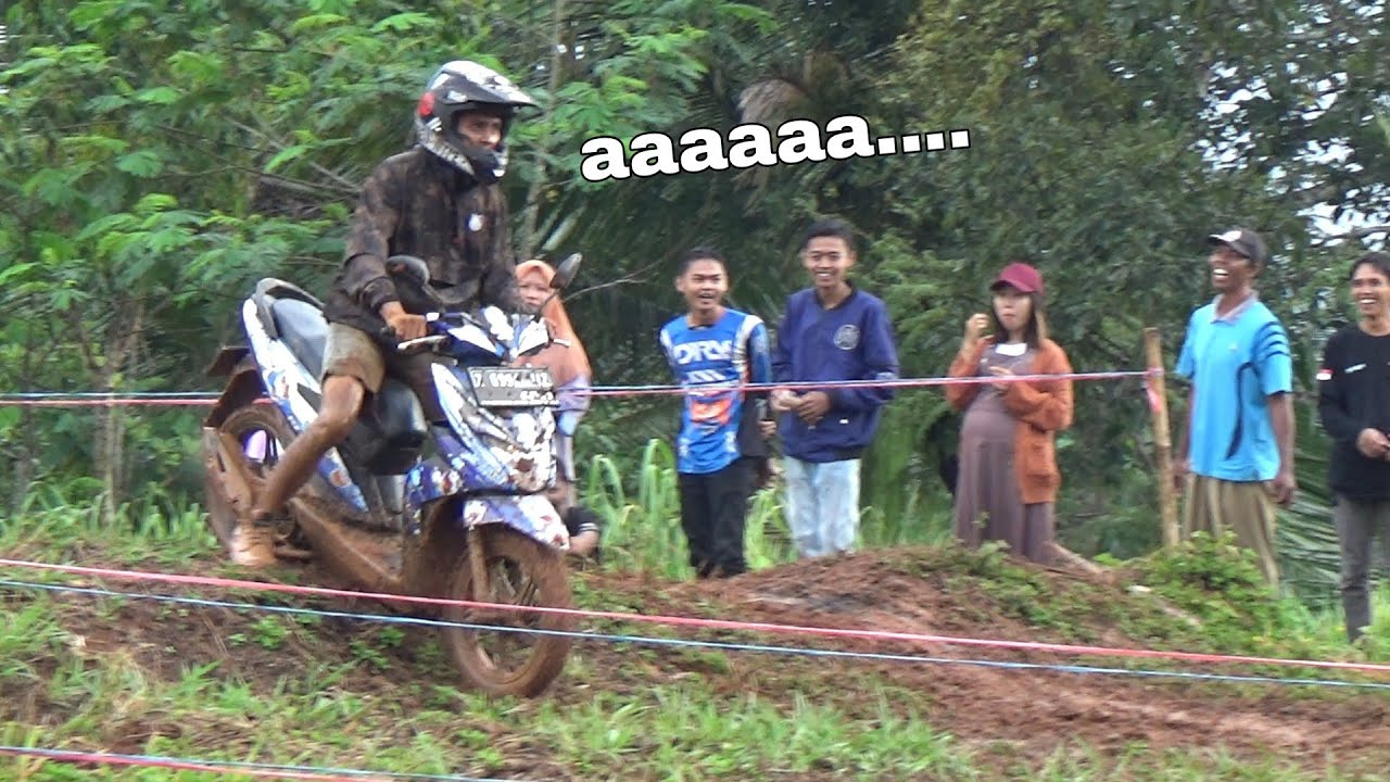Viral Lucu! bikin ngakak balap dilumpur sirkuit gembor Situmandala ...