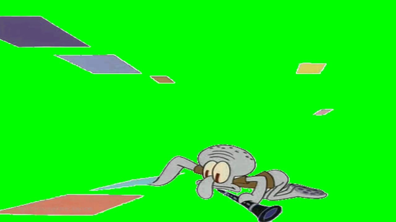 SpongeBob Green Screen: Squidward Lifting Platform - YouTube