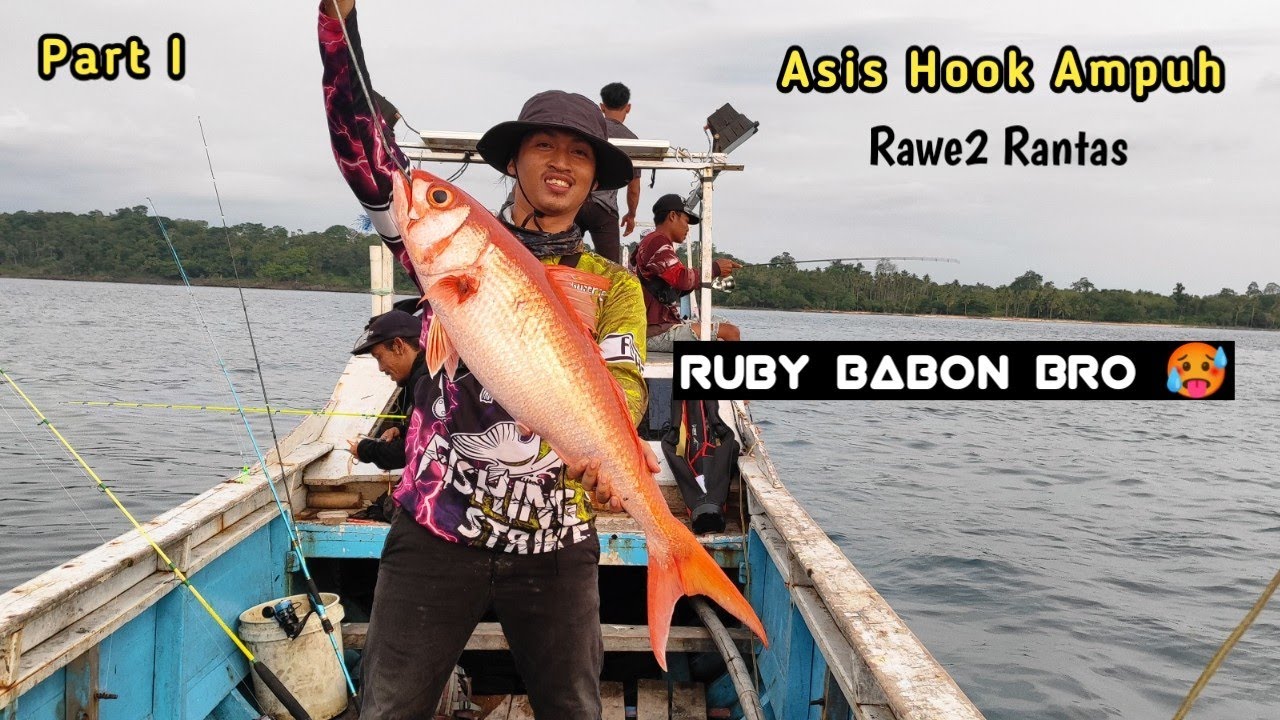 MANCING IKAN BABON RUBY BAGONG - YouTube