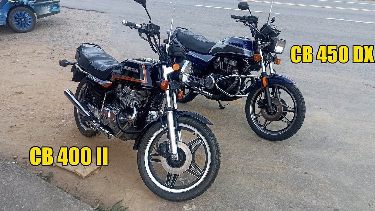 Duas clássicas! CB 400 II e CB 450 DX no mesmo rolê! - YouTube