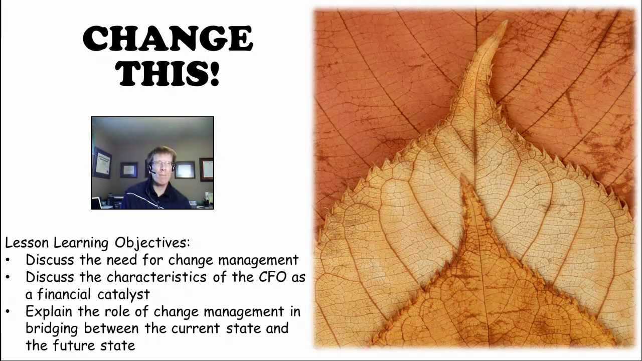 1 The Catalyst CFO's Role in Change Management - YouTube