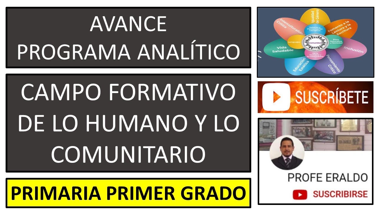 PROGRAMA ANALÍTICO AVANCE PRIMARIA PRIMER GRADO DE LO HUMANO Y LO ...