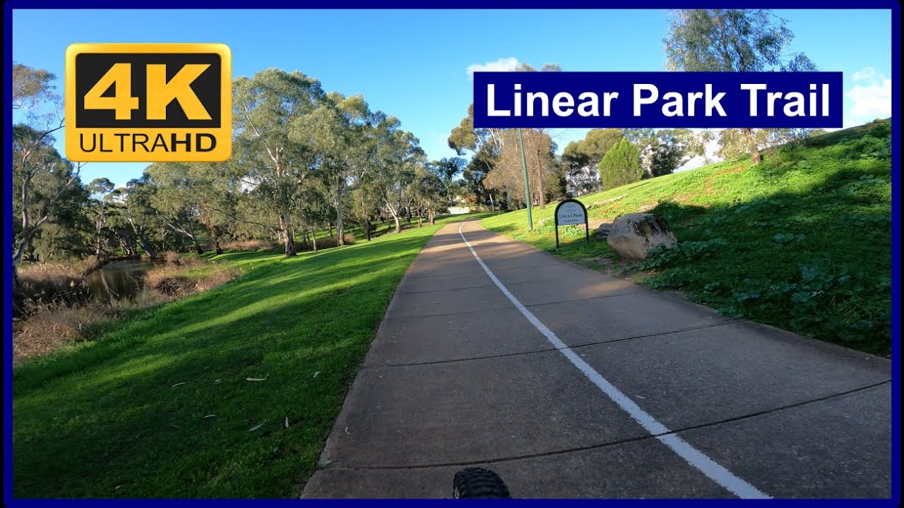 River Torrens Linear Park Trail - 4K - YouTube