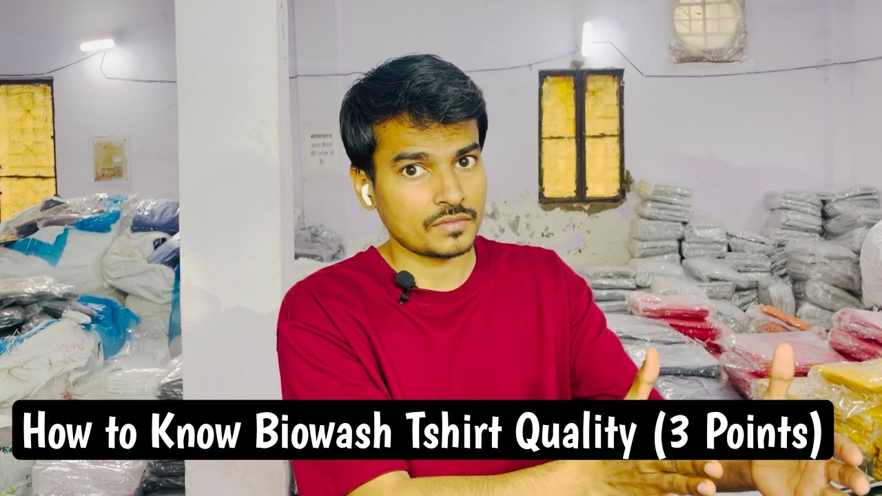 How to know Bio wash cotton T shirt | Bio wash t shirt wholesale - YouTube