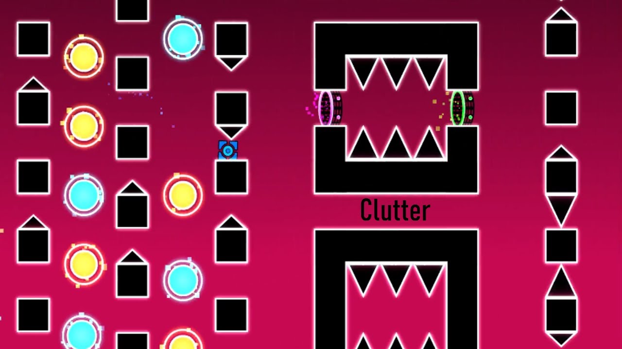 Geometry Dash: Clutter (Challenge Level) - YouTube