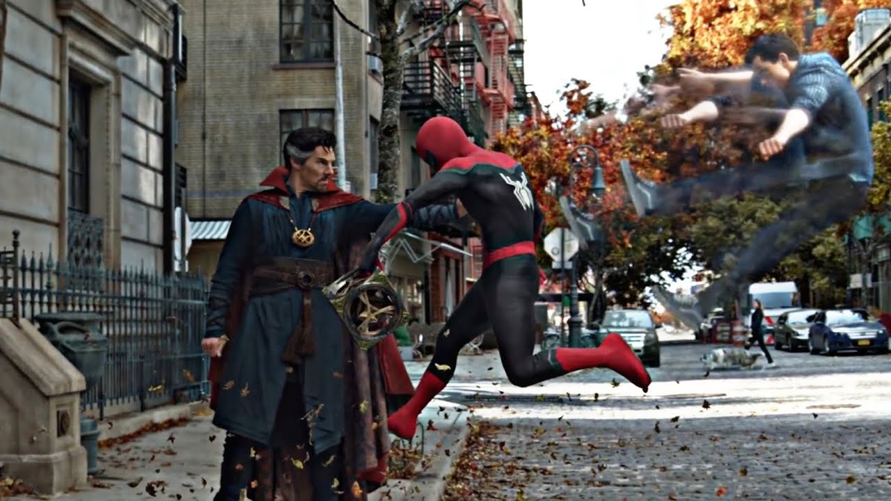 BEST CLIP 🔥 || Spider man + doctor strange || FULL ACTION SCENE ...
