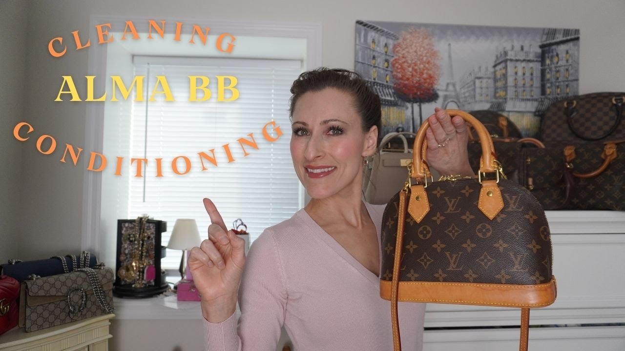 Louis Vuitton Alma BB | Cleaning & Conditioning | Before & After Photos - YouTube