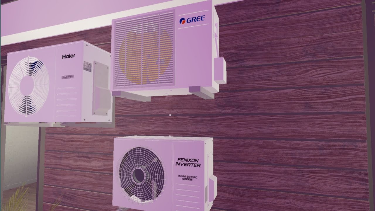 3 Unit Air Conditioner in Suburban | ac roblox - YouTube
