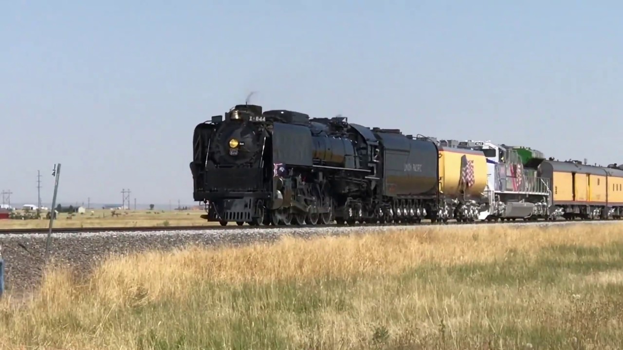 Union Pacific 844 (The Living Legend) Highball Wyoming HD Steam Train ...