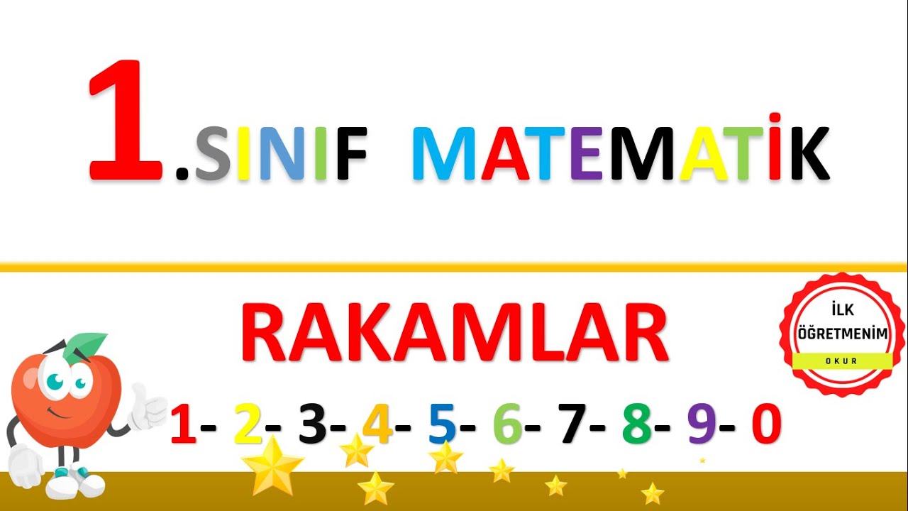 RAKAMLAR / SAYILARI ÖĞREN / 1.SINIF MATEMATİK - YouTube