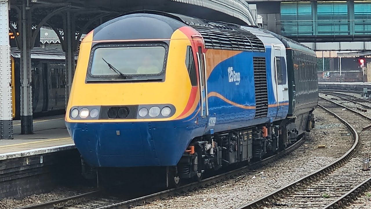 125 Group HST Railtour 43089+43159 At Sheffield From Derby To Castleton ...