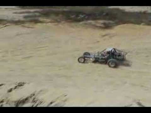 Dune buggy flips over! - YouTube