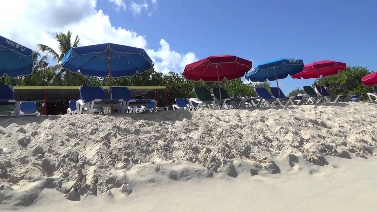 Mullet Bay Beach on St. Maarten - YouTube