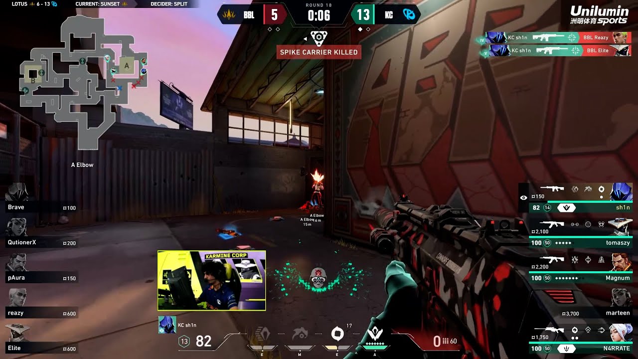 KC Sh1n Game Winning Ace vs BBL Esports | VCT EMEA 2024 - YouTube