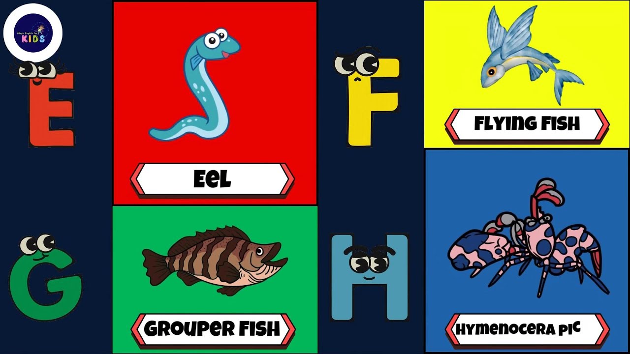 ABC Sea Animals Song | Explore Marine Life A to Z 🐟🎶 | #abcd #kids ...