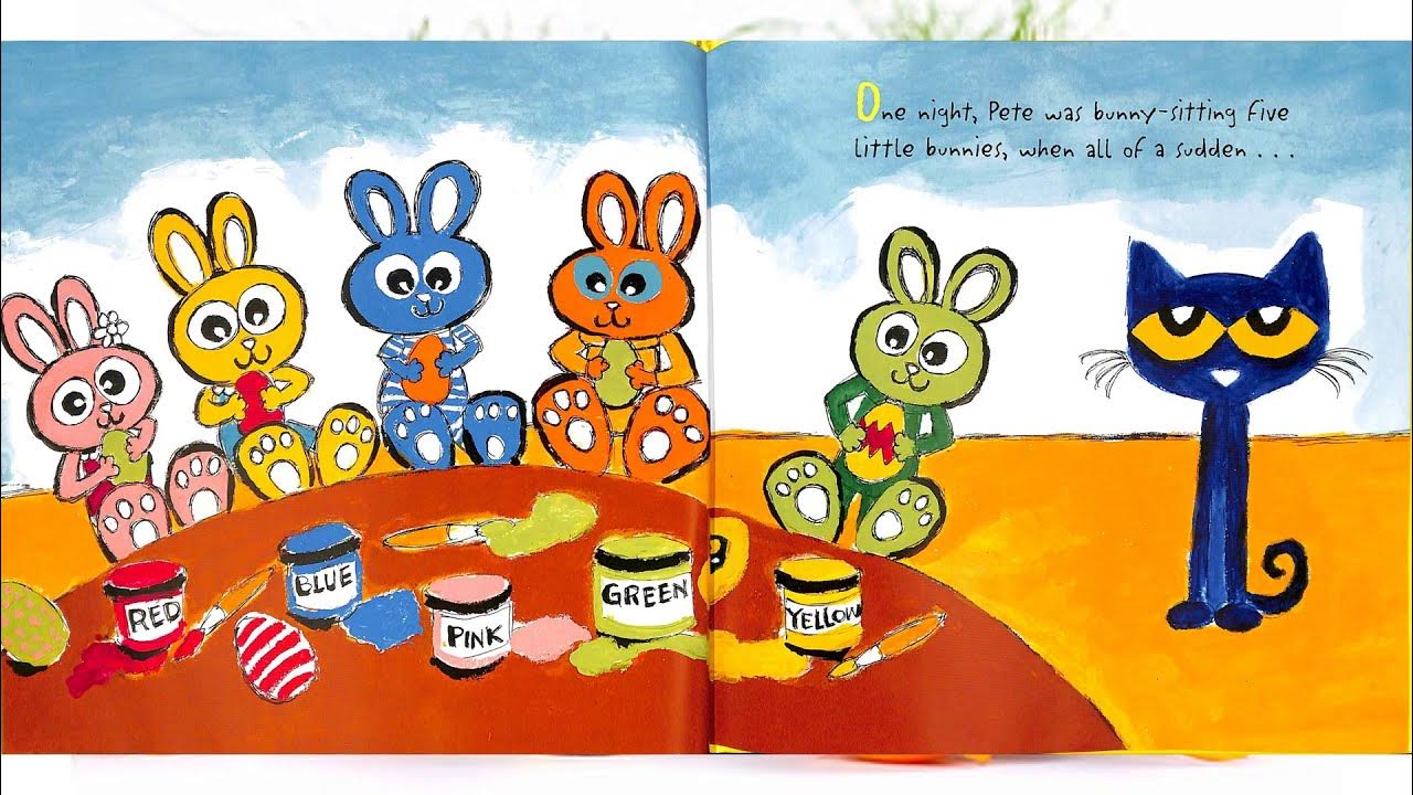 PETE THE CAT: FIVE LITTLE BUNNIES - YouTube