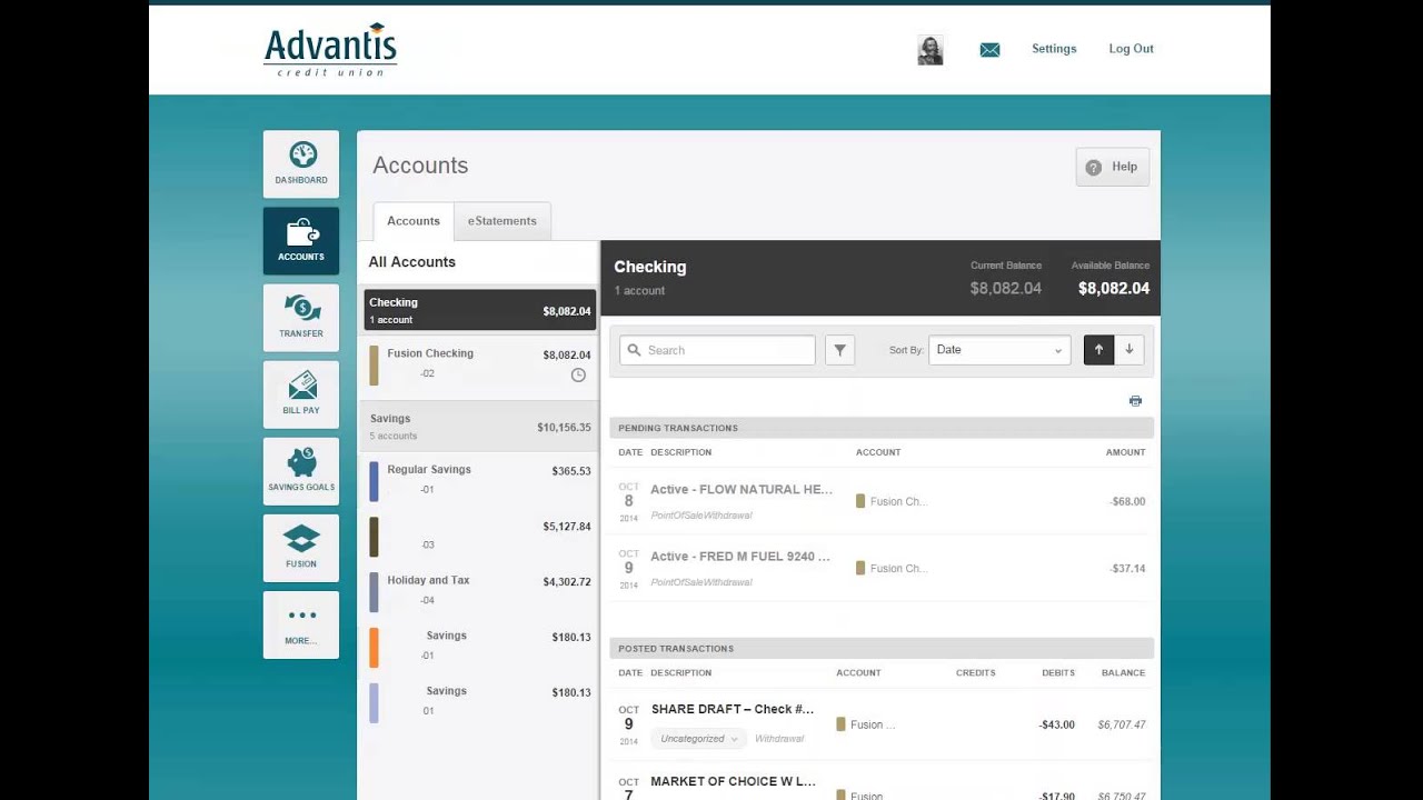 Online Banking | Accounts | Advantis Credit Union - YouTube