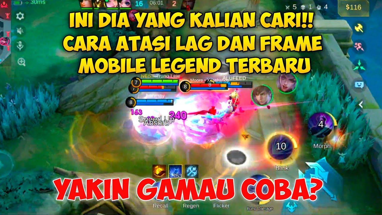Wajib coba!! CARA MENGATASI LAG DAN FRAME MOBILE LEGEND TERBARU 2025 ...