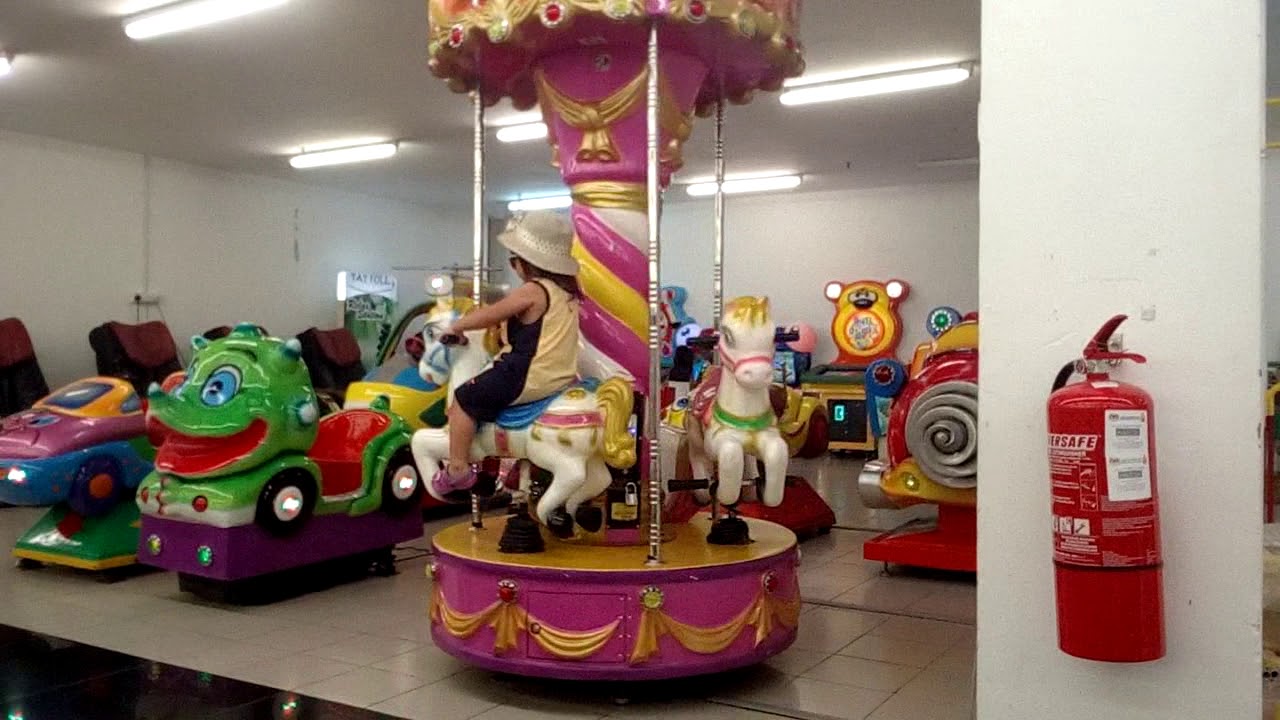 amanda and the mini merry go round - YouTube