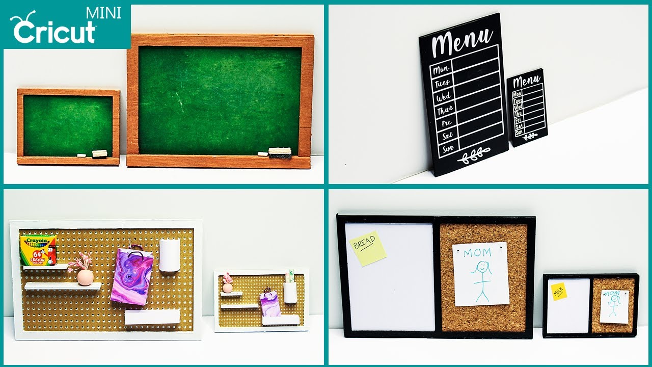 Miniature Dollhouse Decor: DIY Boards with Cricut | Menu, Blackboard ...