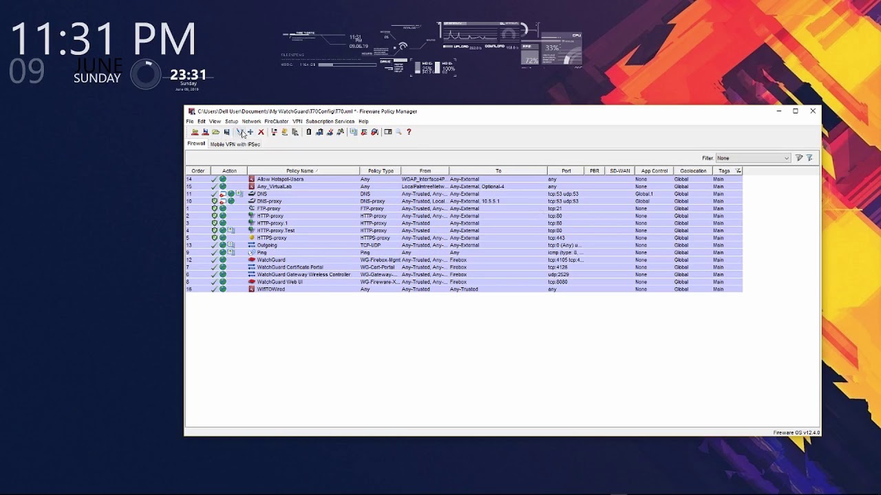Create a Simple HTTP Watchguard Firewall Policy - YouTube