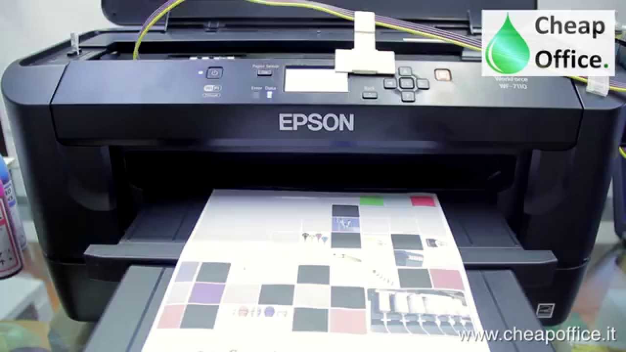 ISTRUZIONI Epson WF 7110 DTW RICARICA CONTINUA CISS CARTUCCE 27XL - YouTube
