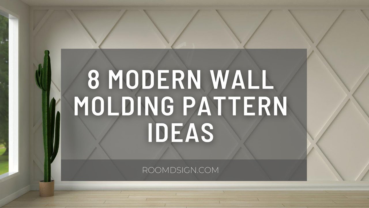8 Modern Wall Molding Pattern Ideas - YouTube