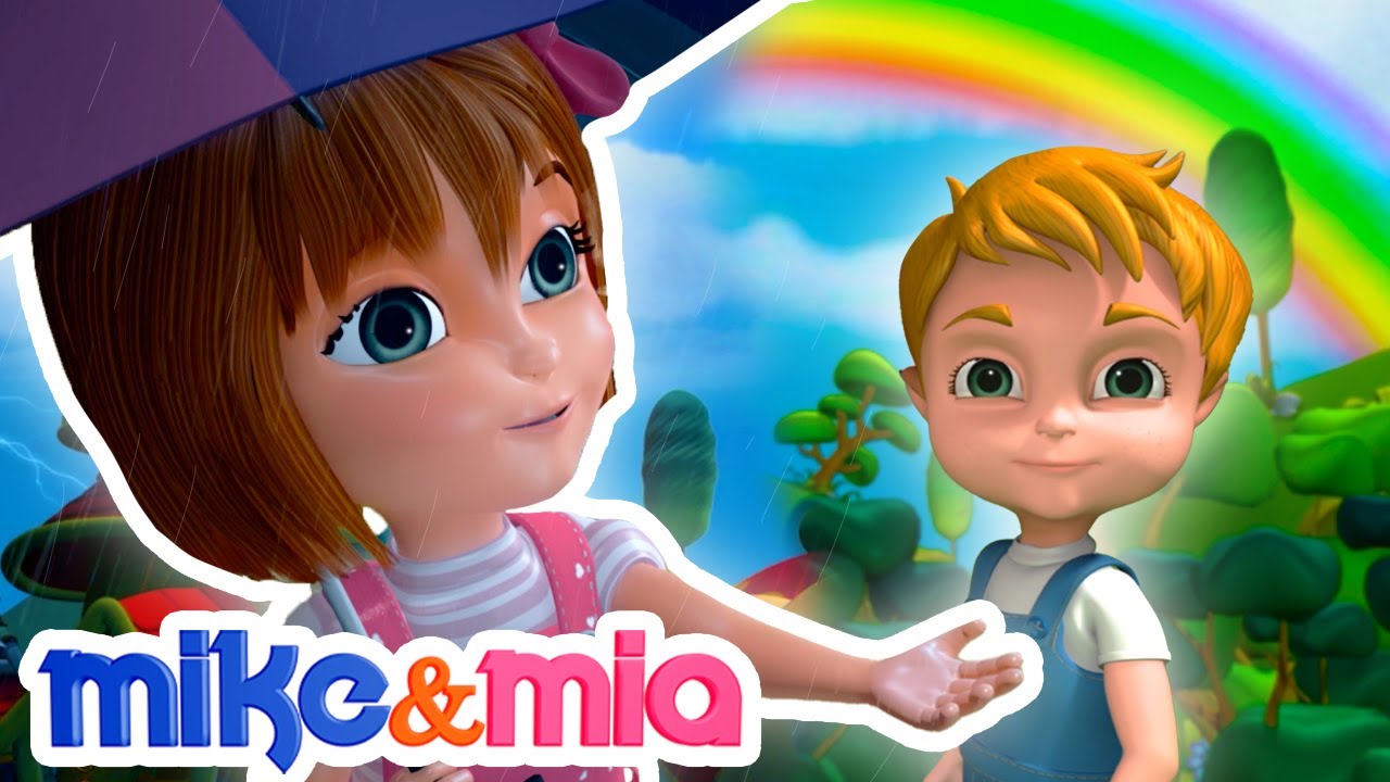 Weather Nursery Rhymes for Kids | Learn Rain, Thunder, Rainbow | Mike ...
