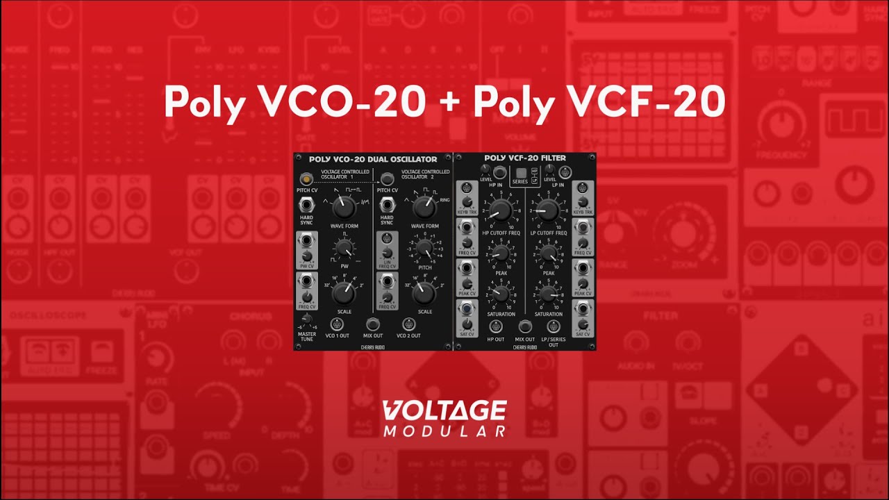Voltage Modular | Poly VCO-20 + Poly VCF-20 - YouTube