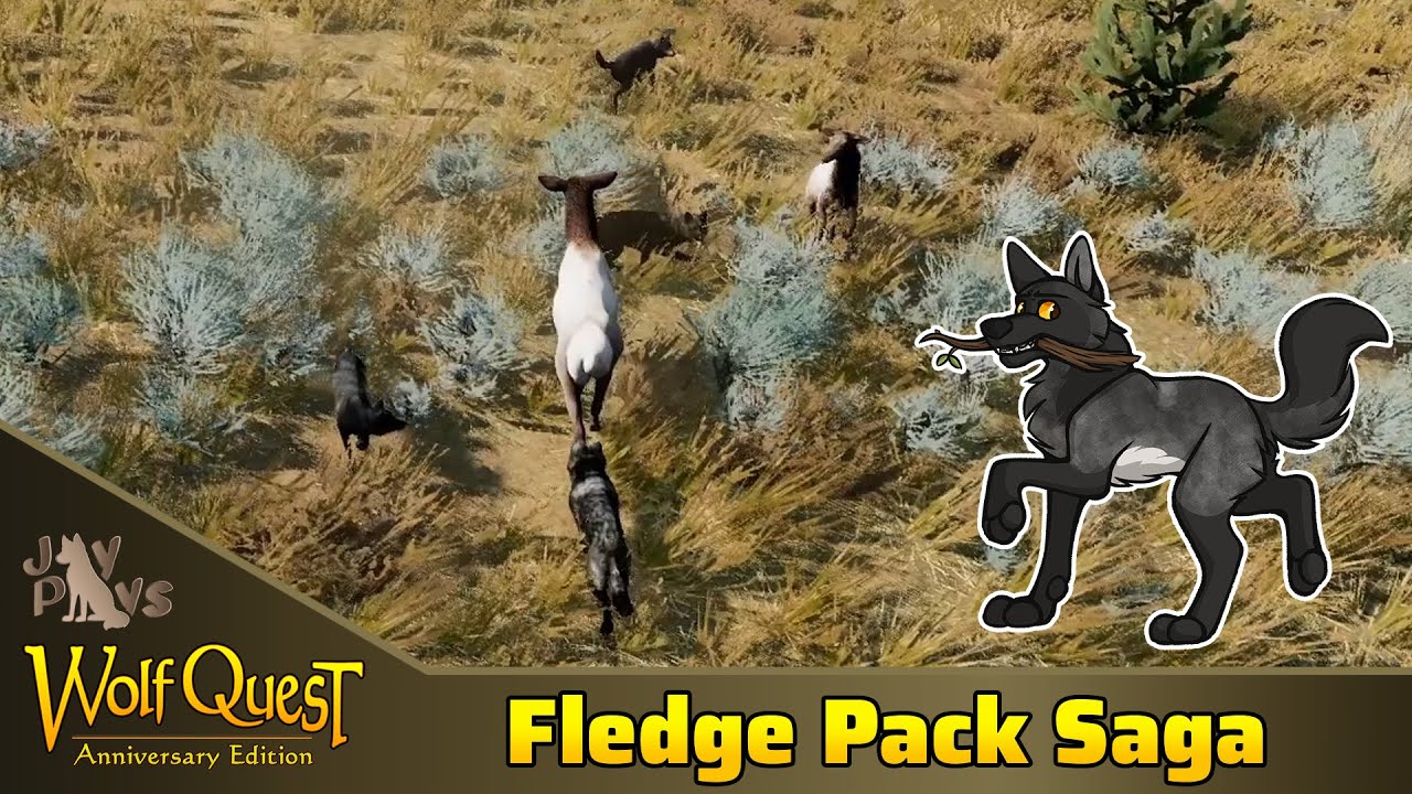 The First Hunt of a Fledgeling Pack! | WolfQuest Fledge Pack Saga Year ...
