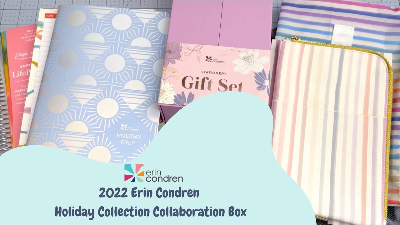 2022 Erin Condren Holiday Collection Collaboration Box - YouTube