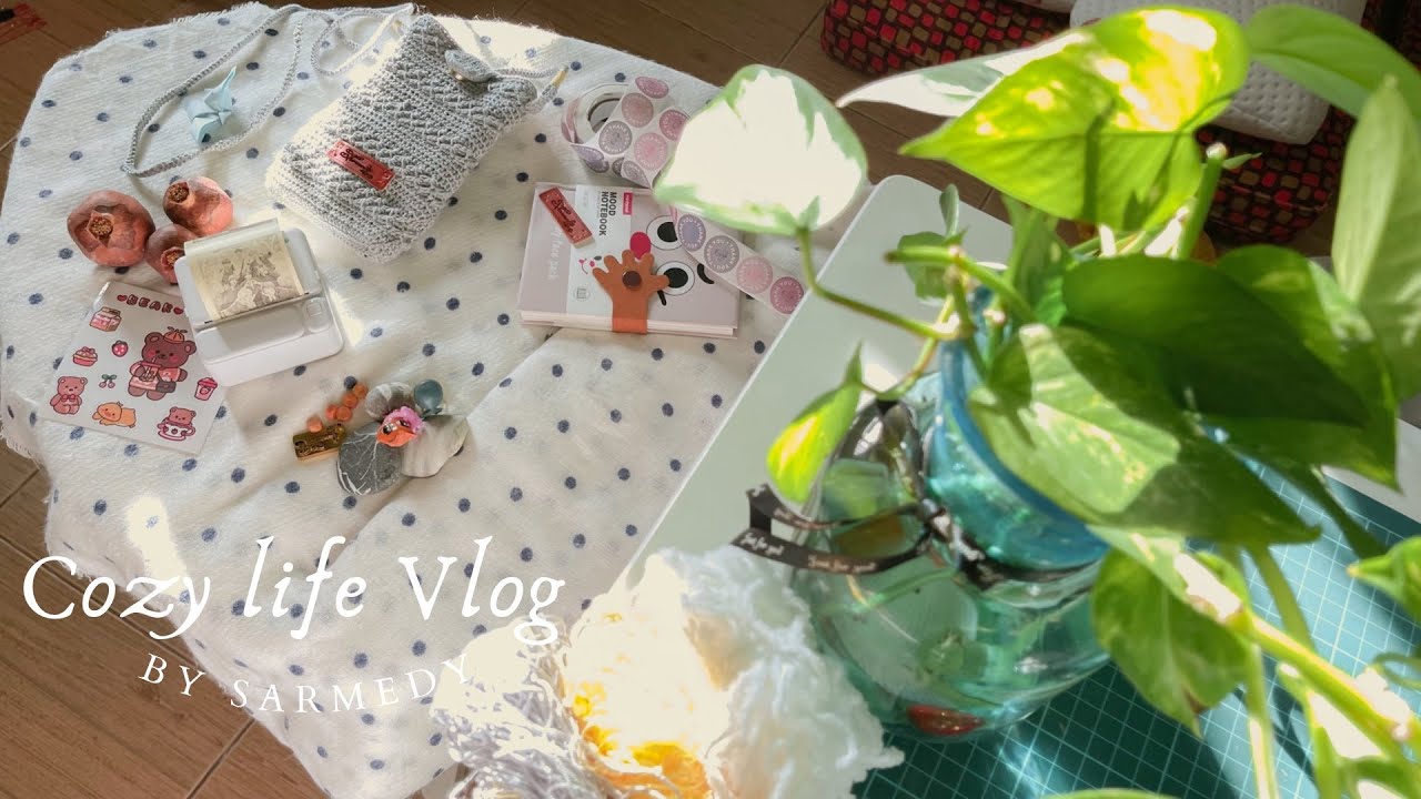 Vlog ☕️ My Cozy Life ، Pothos Plants Care 🌿 الاستمتاع بقضاء الوقت بمفردك اكثار نبات البوتس في
