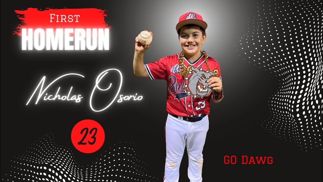Nicholas Osorio 23 First Homerun - YouTube