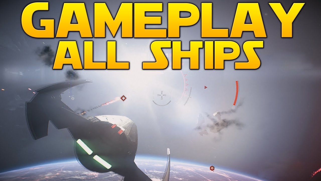 STARFIGHTER ASSAULT GAMEPLAY (All 10 Ships) - Star Wars Battlefront II ...