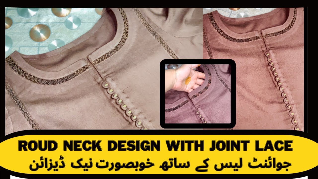 Neck design with joint lace 🤩 |Trending neck design with joint lace ...