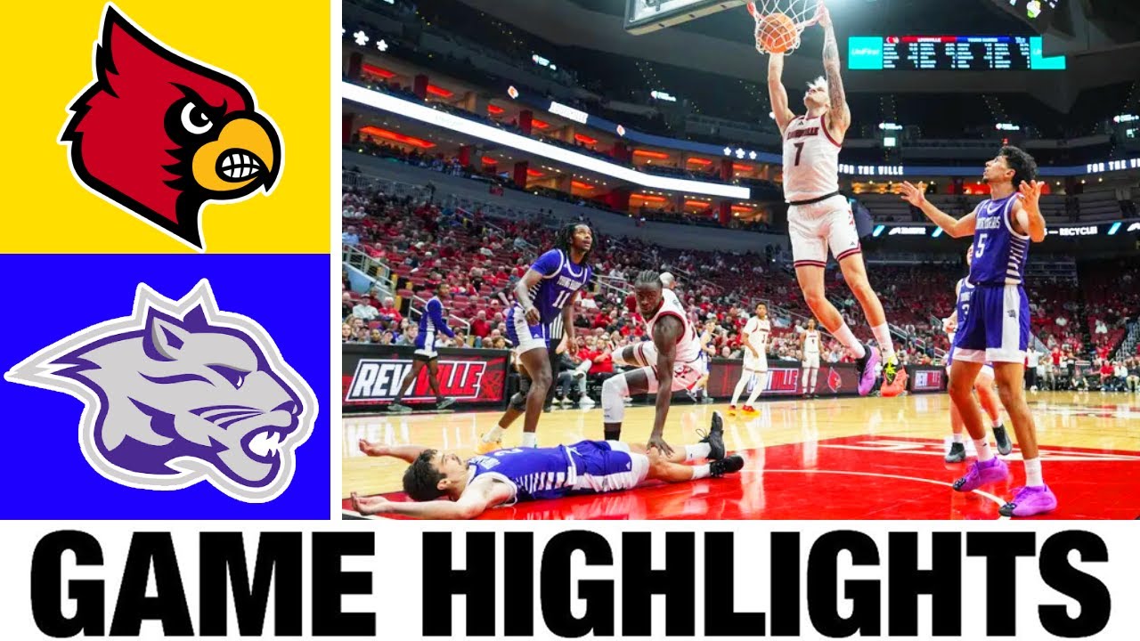 Louisville vs Young Harris Highlights | NCAA Men's Basketball | 2024 ...
